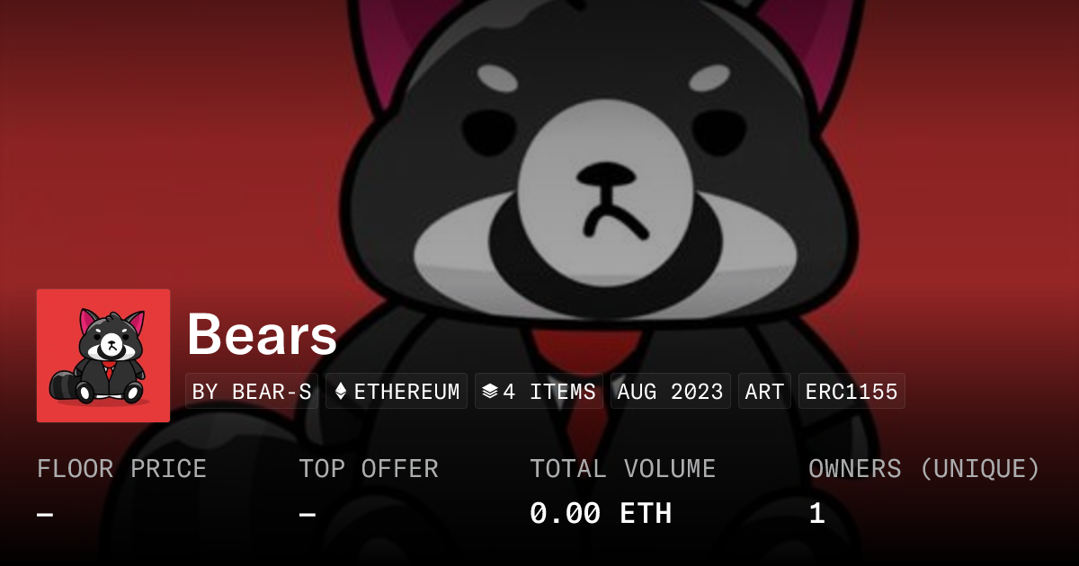 Bears - Collection | OpenSea