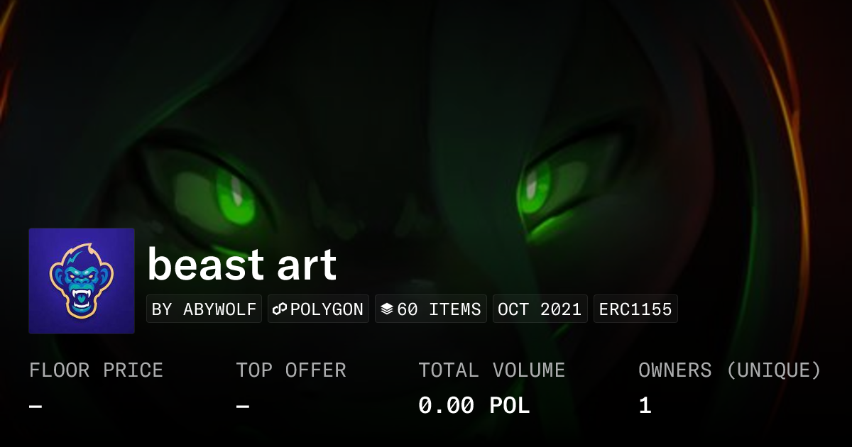 beast art - Collection | OpenSea