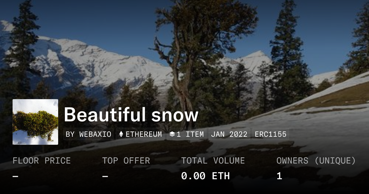 Beautiful snow - Collection | OpenSea
