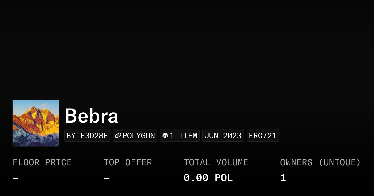 Bebra - Collection | OpenSea