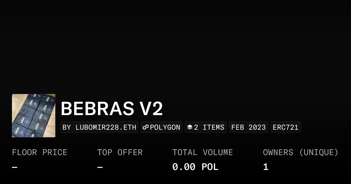BEBRAS V2 - Collection | OpenSea