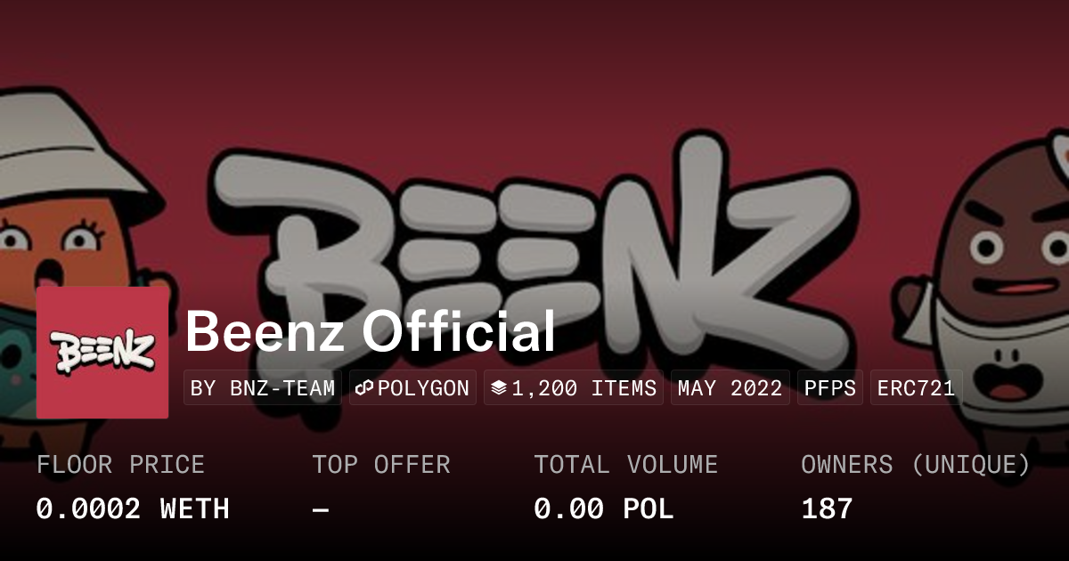 Beenz Official - Collection | OpenSea