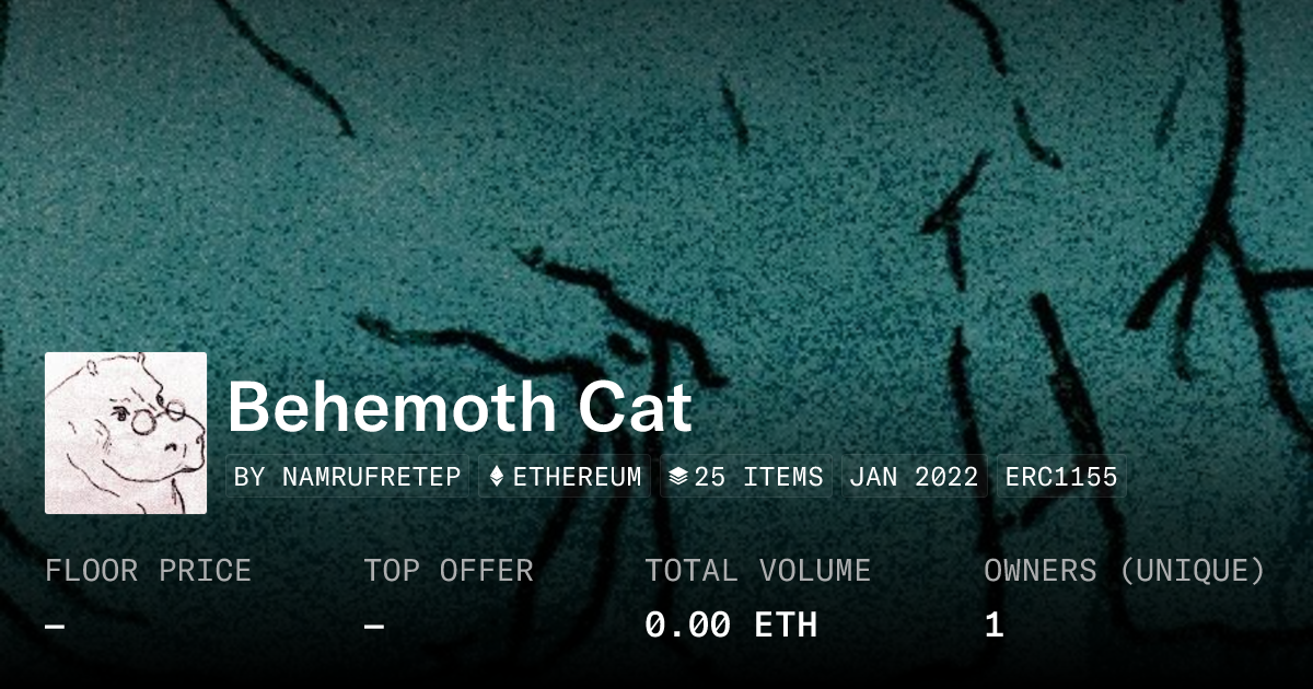 Behemoth Cat - Collection | OpenSea