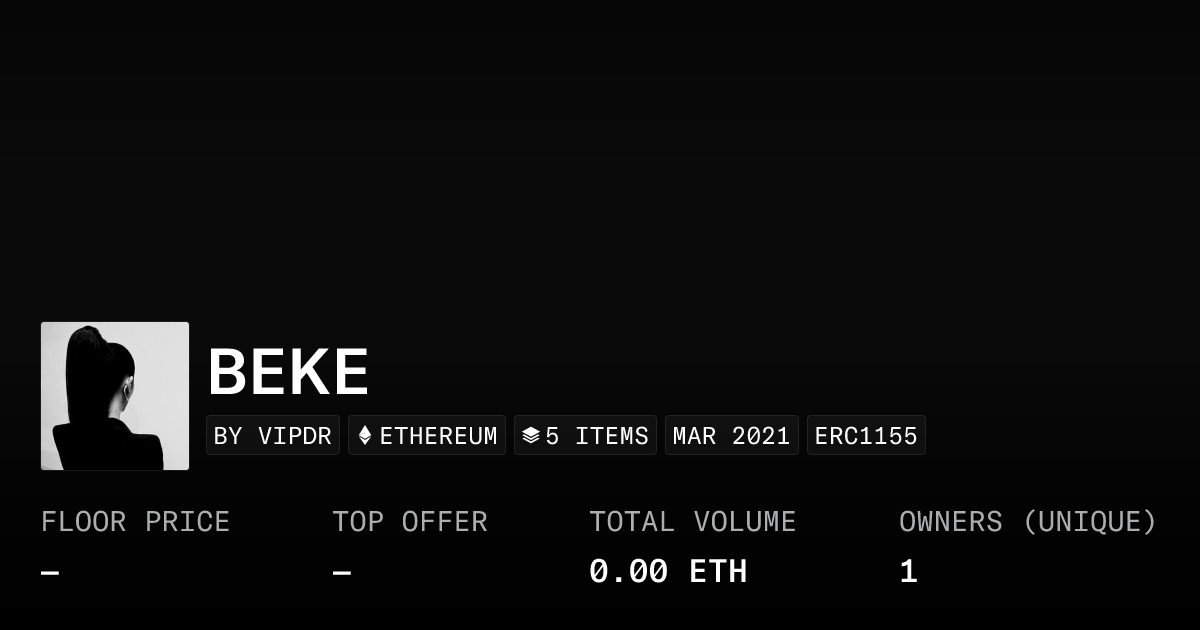 BEKE - Collection | OpenSea
