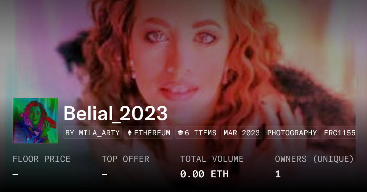 Belial_2023 - Collection | OpenSea