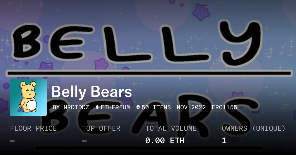 Belly Bears - Collection | OpenSea
