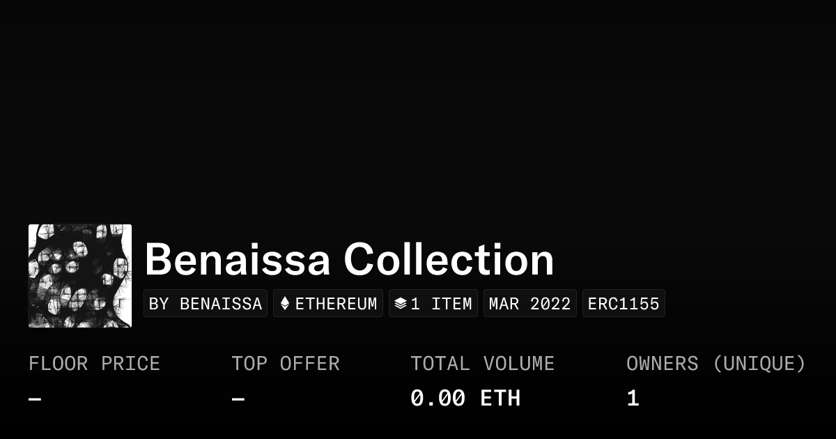 Benaissa Collection - Collection | OpenSea