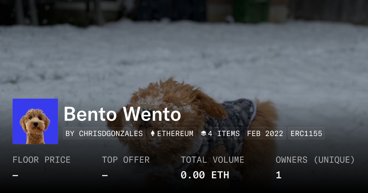 Bento Wento - Collection | OpenSea