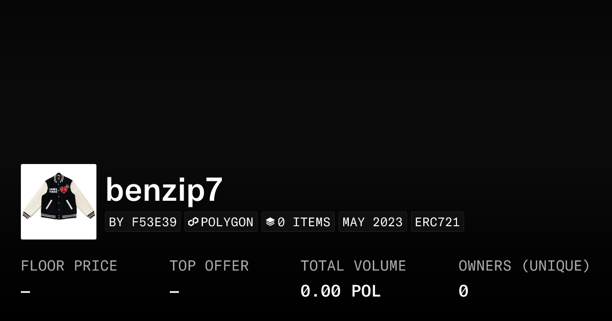 benzip7 - Collection | OpenSea