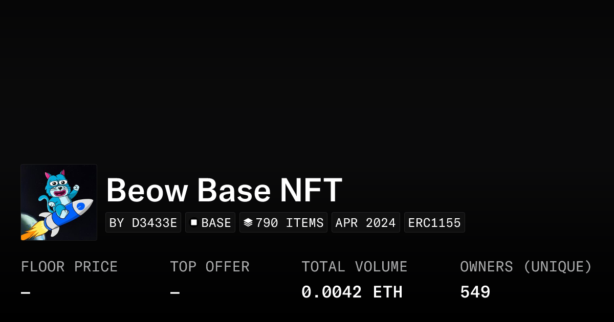 Beow Base NFT - Collection | OpenSea