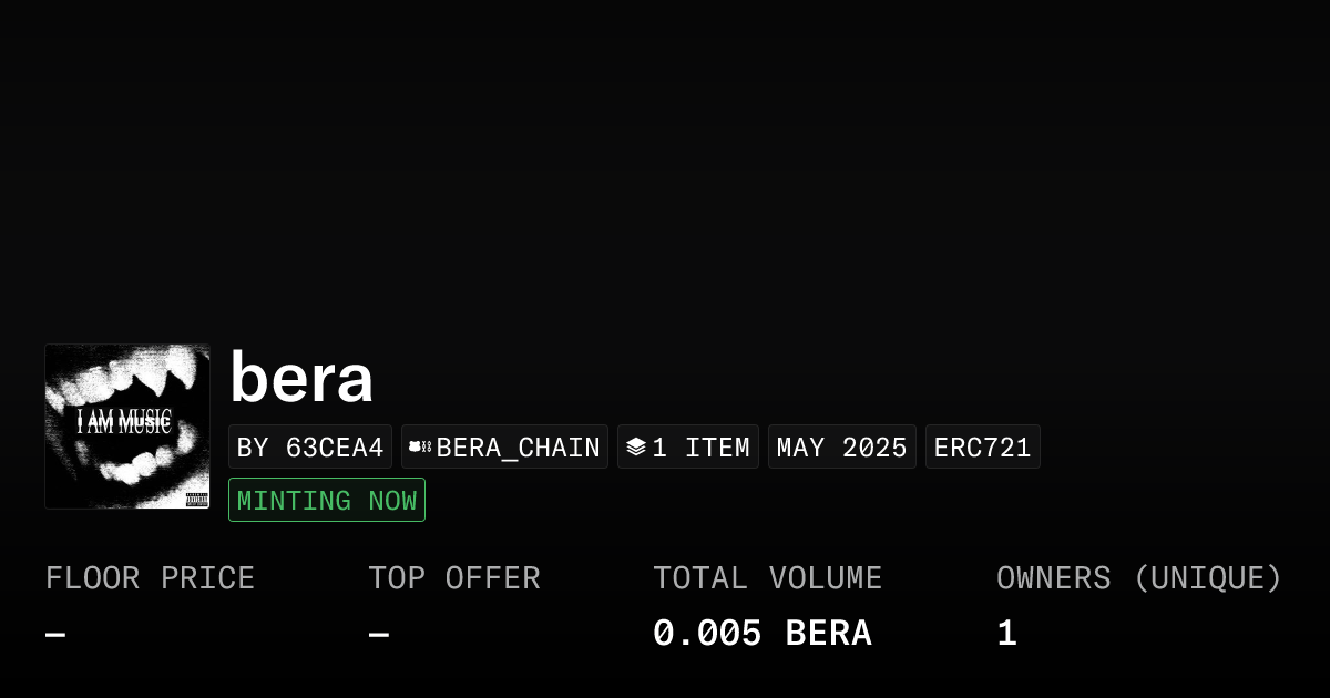 bera - Collection | OpenSea