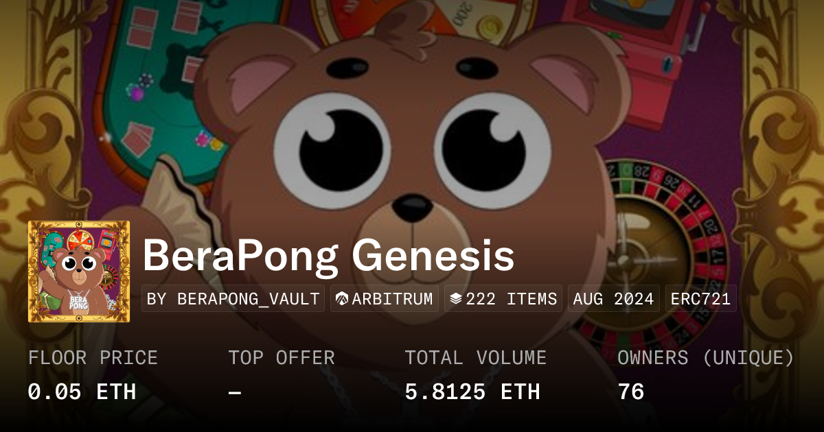 BeraPong Genesis - Collection | OpenSea