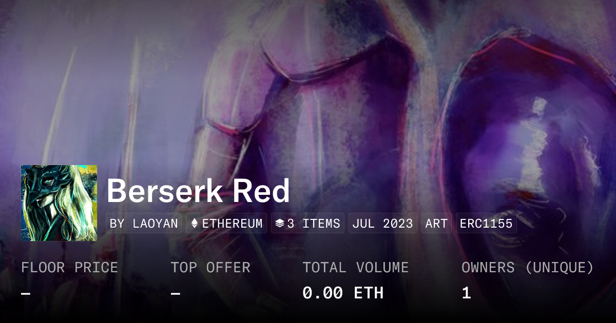 Berserk Red - Collection | OpenSea