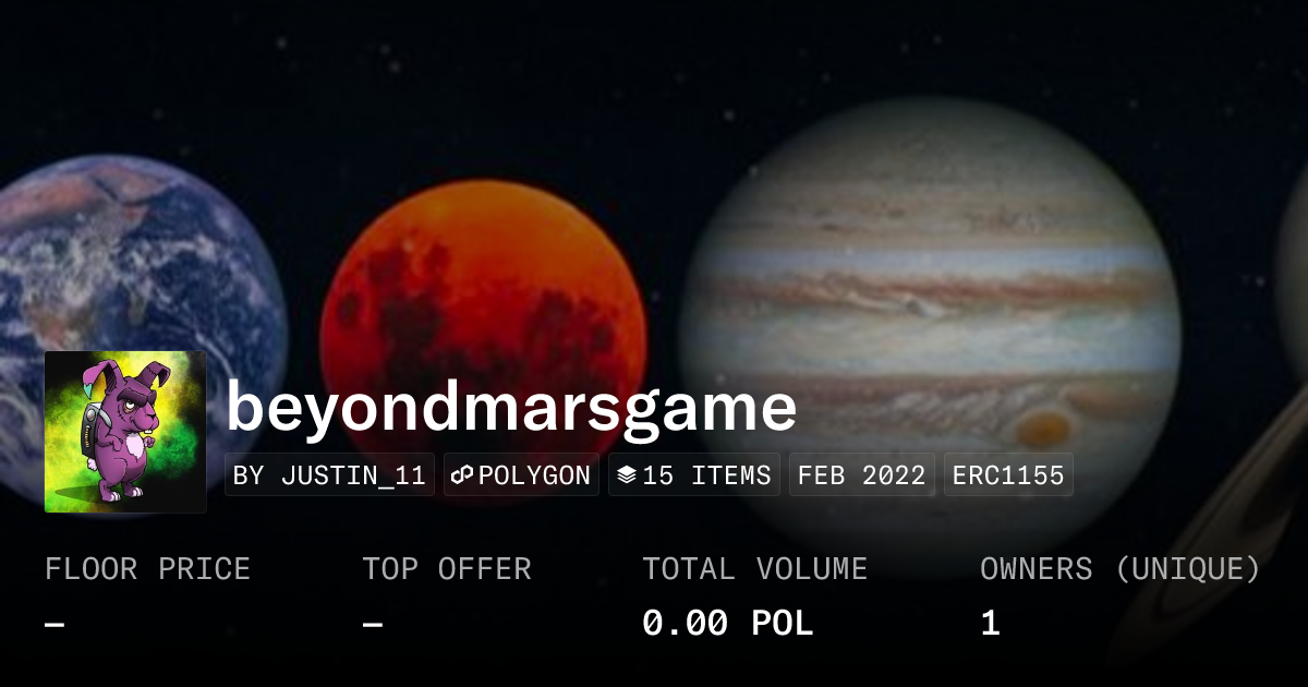 beyondmarsgame - Collection | OpenSea
