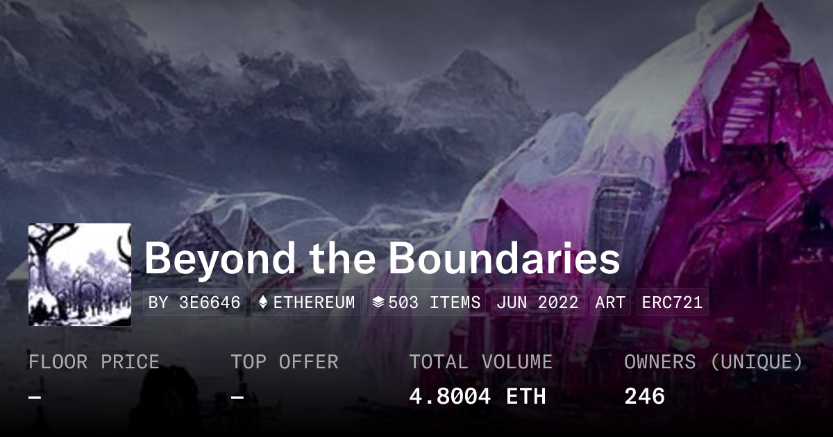 Beyond the Boundaries - Collection | OpenSea