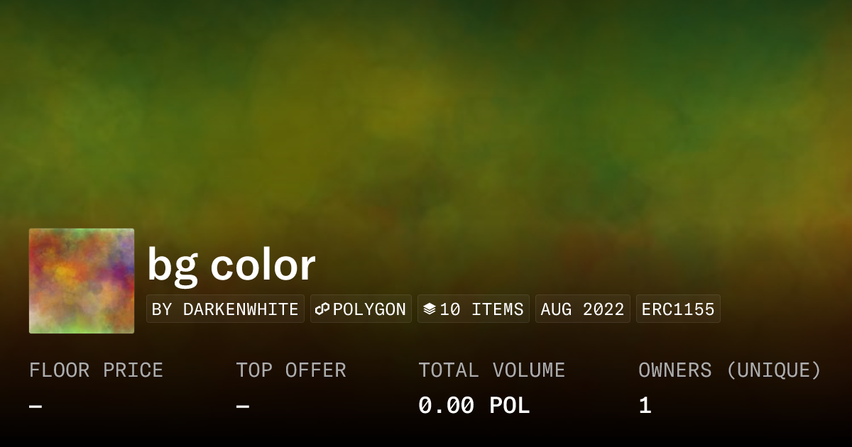 bg color - Collection | OpenSea
