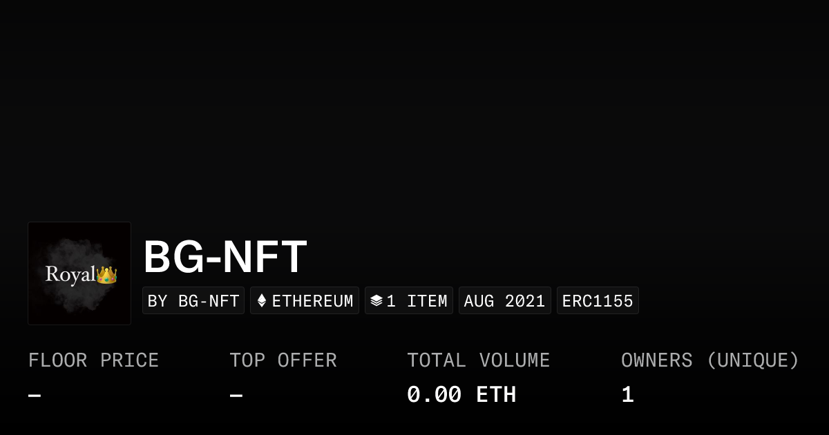 BG-NFT - Collection | OpenSea