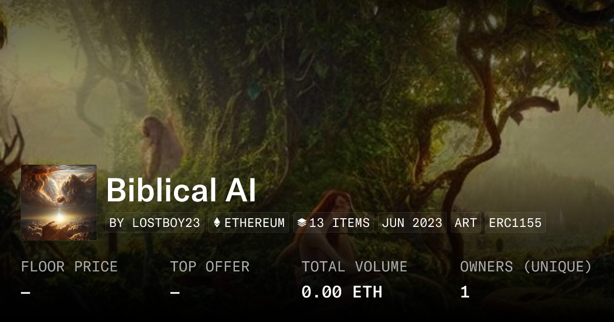 Biblical AI - Collection | OpenSea