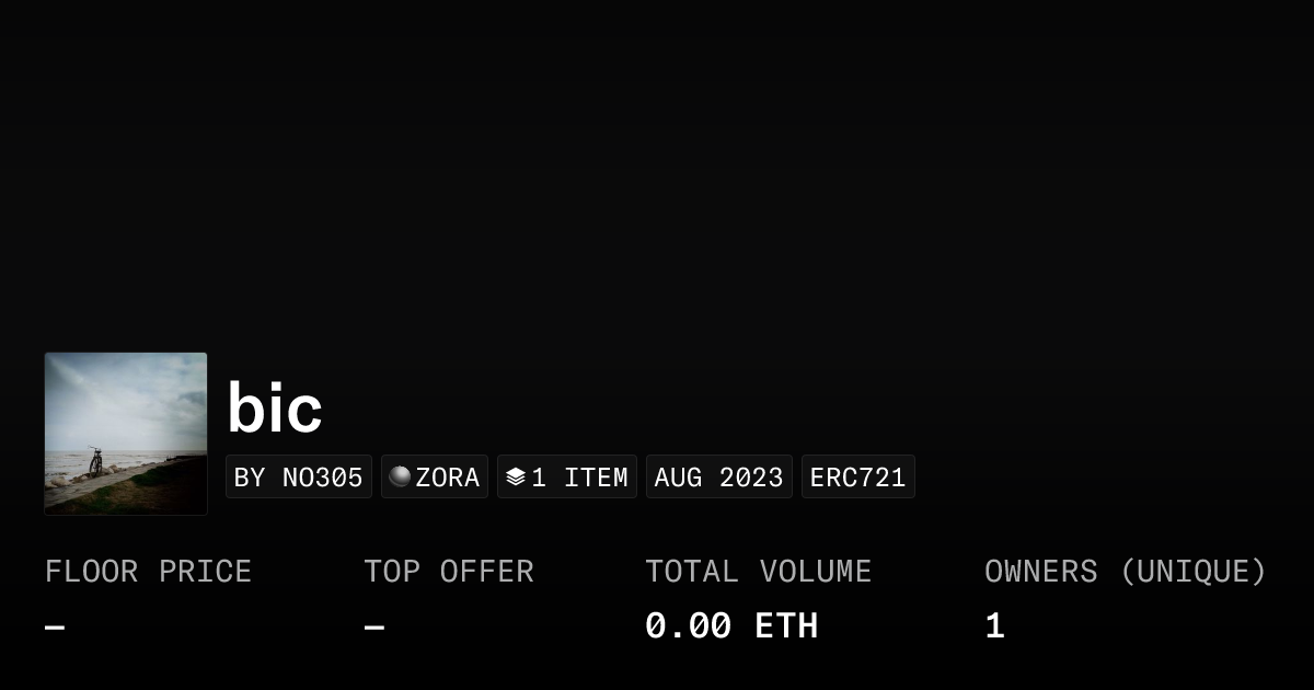 bic - Collection | OpenSea