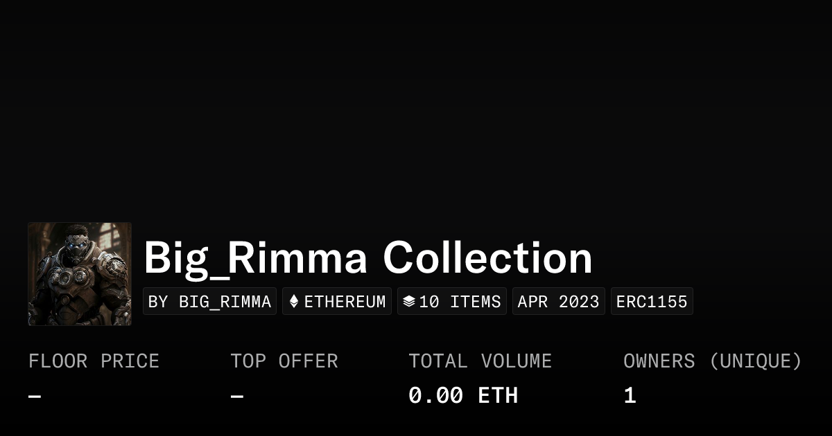 Big_Rimma Collection - Collection | OpenSea