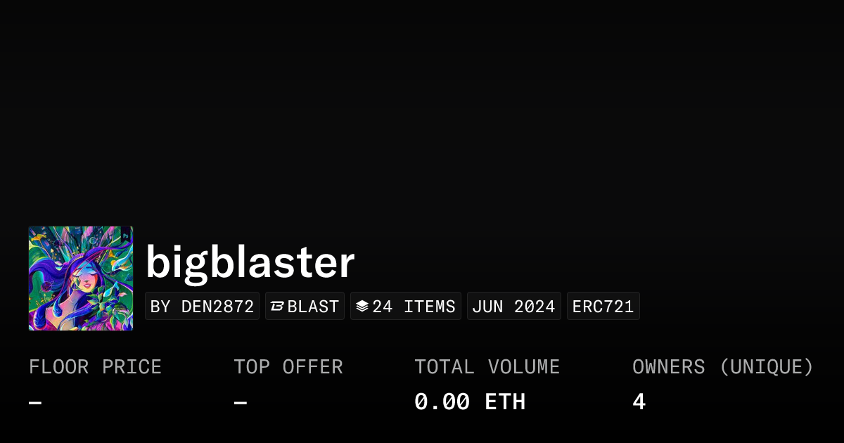 bigblaster - Collection | OpenSea