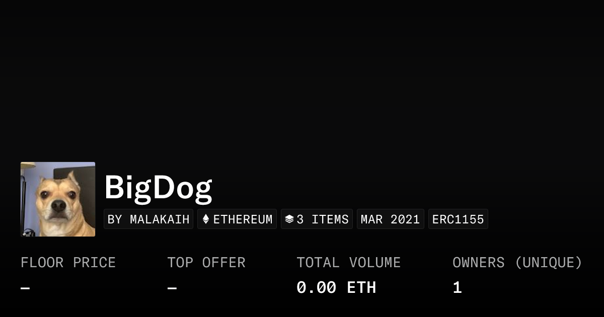 BigDog - Collection | OpenSea