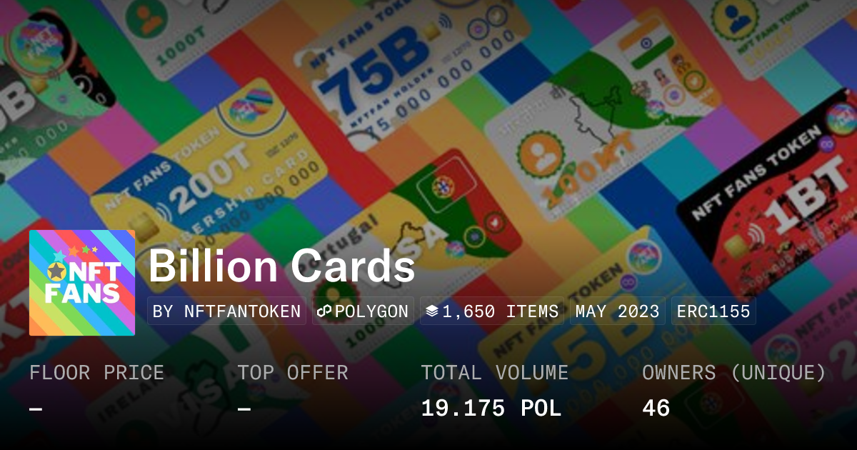 Billion Cards - Collection | OpenSea