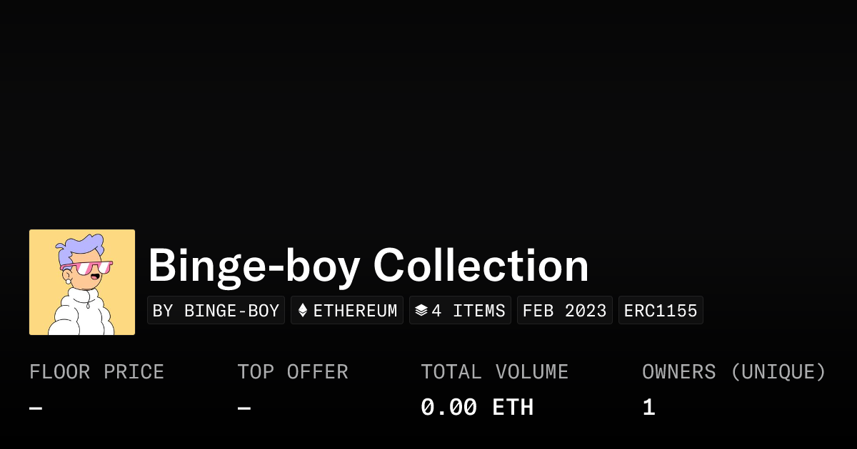 Binge-boy Collection - Collection | OpenSea