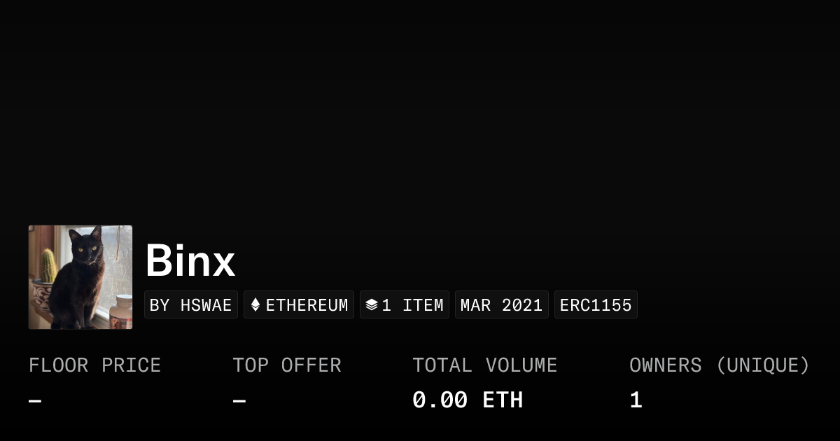 Binx - Collection | OpenSea