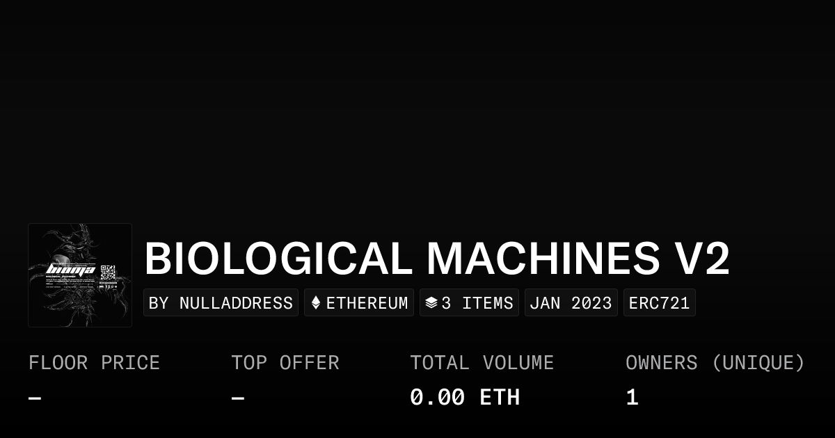 BIOLOGICAL MACHINES V2 - Collection | OpenSea