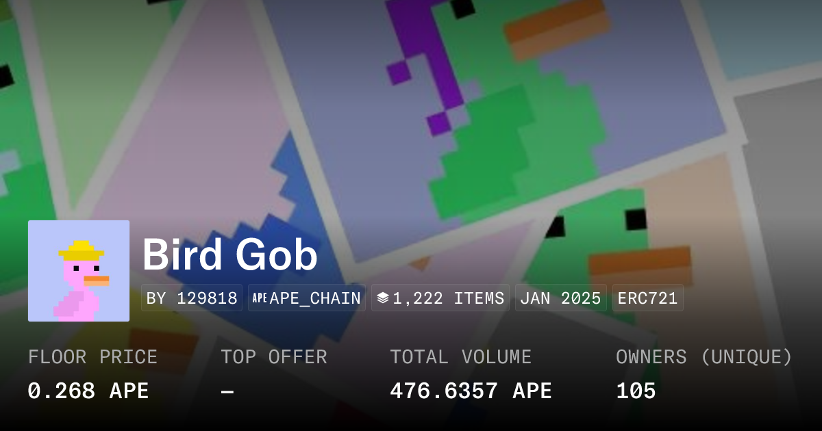 Bird Gob - Collection | OpenSea