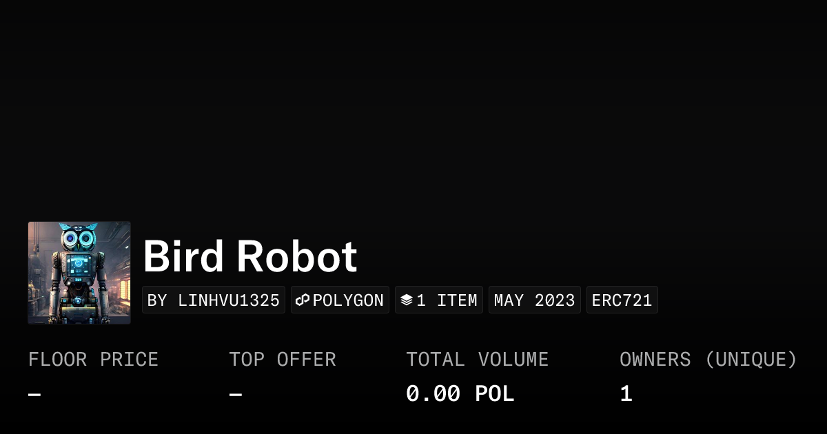 Bird Robot - Collection | OpenSea