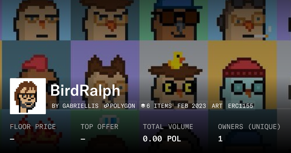 BirdRalph - Collection | OpenSea