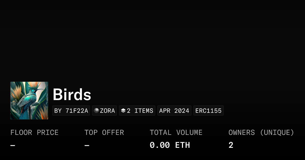 Birds - Collection | OpenSea