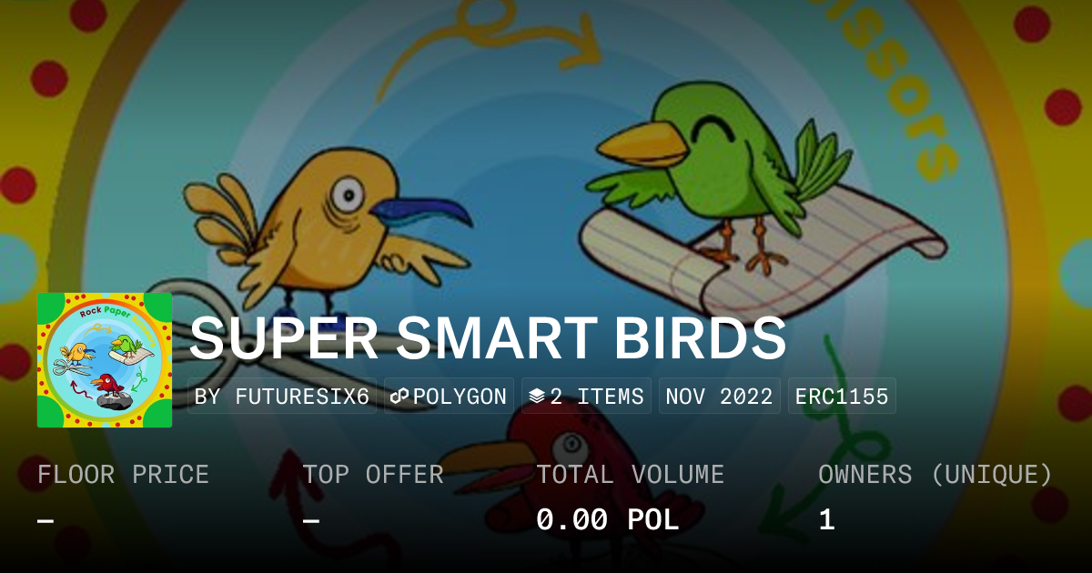 SUPER SMART BIRDS - Collection | OpenSea