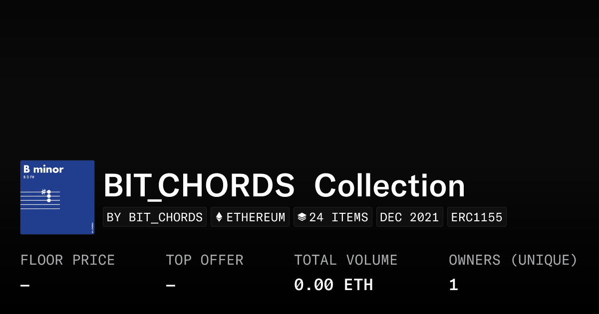 BIT_CHORDS Collection - Collection | OpenSea