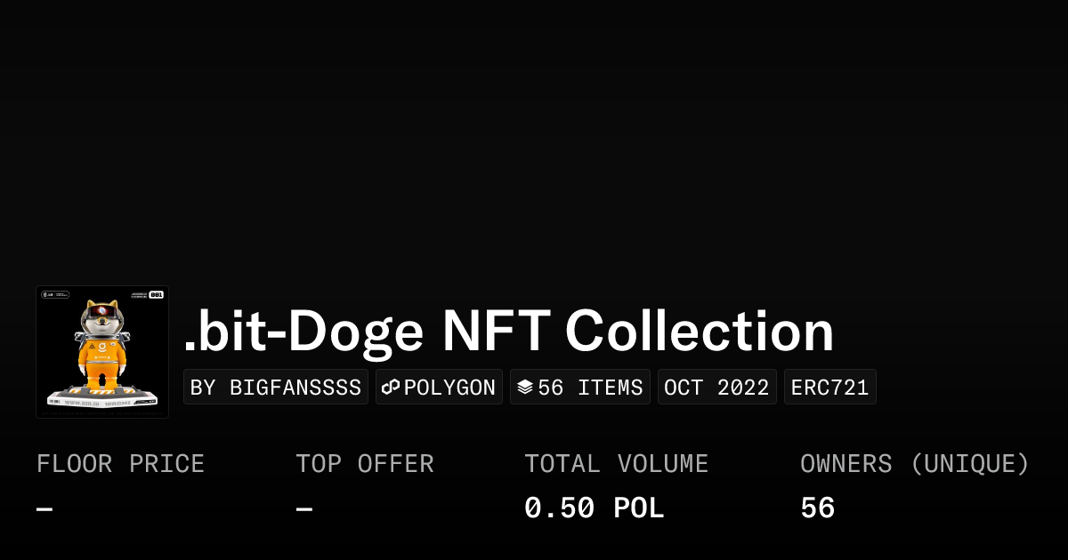 .bit-Doge NFT Collection - Collection | OpenSea