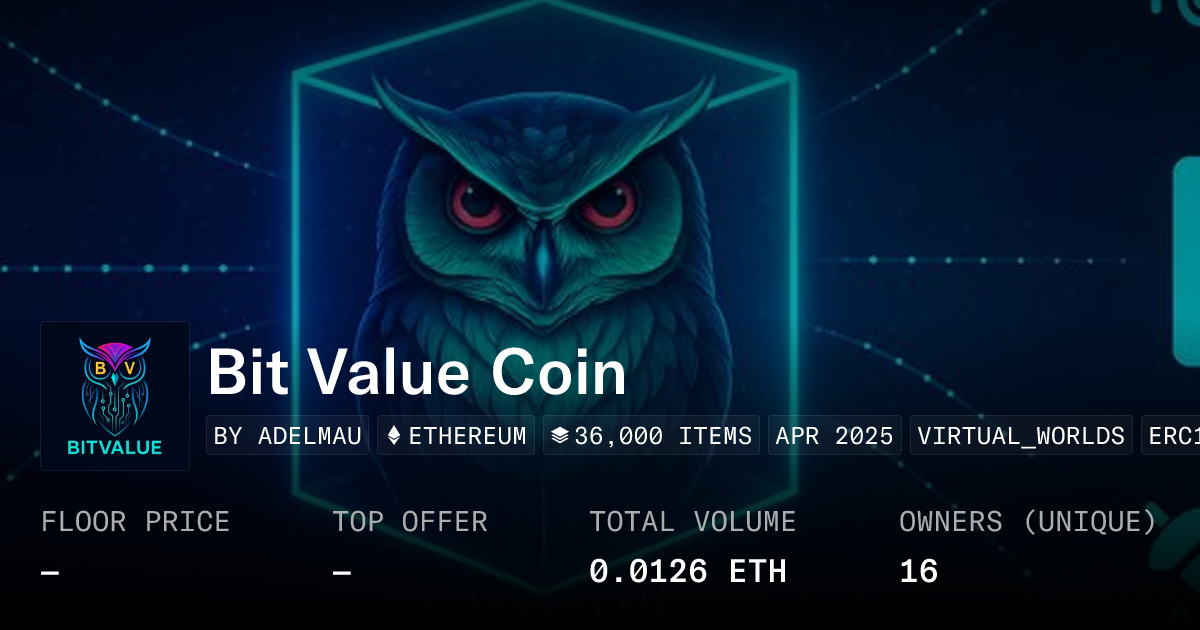 Bit Value Coin - Collection | OpenSea