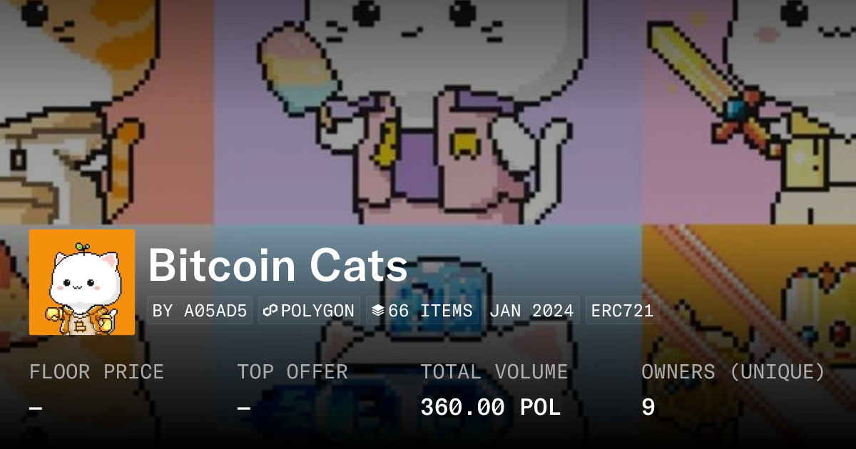 Bitcoin Cats - Collection | OpenSea
