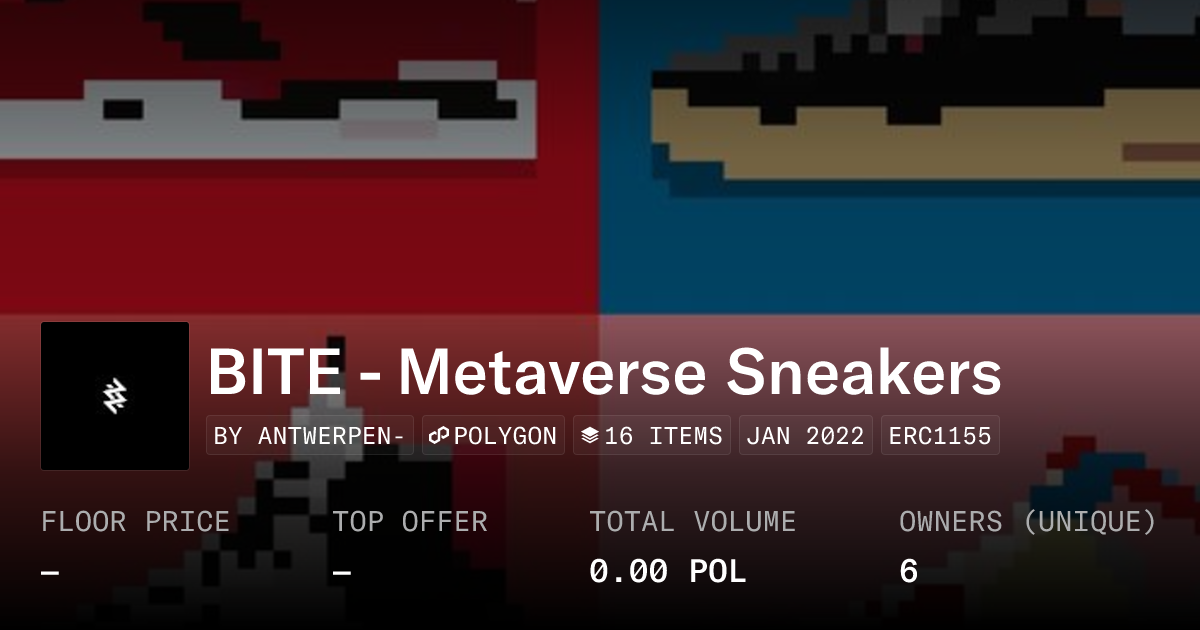 BITE - Metaverse Sneakers - Collection | OpenSea