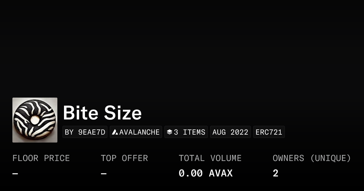 Bite Size - Collection | OpenSea