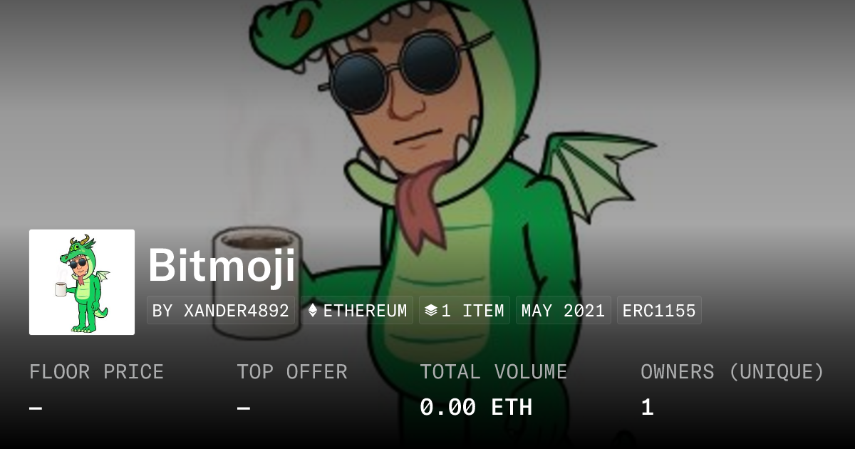 Bitmoji - Collection | OpenSea