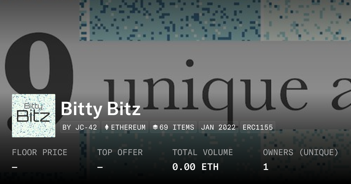 Bitty Bitz - Collection | OpenSea