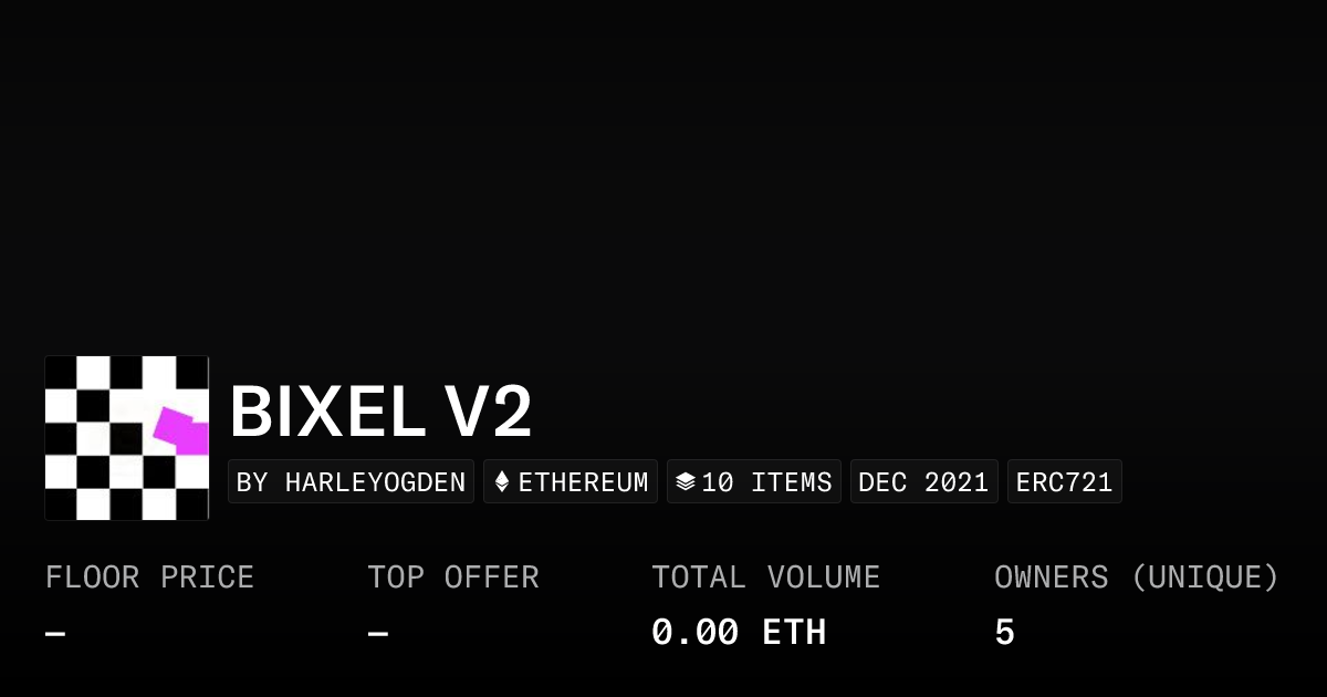 BIXEL V2 - Collection | OpenSea