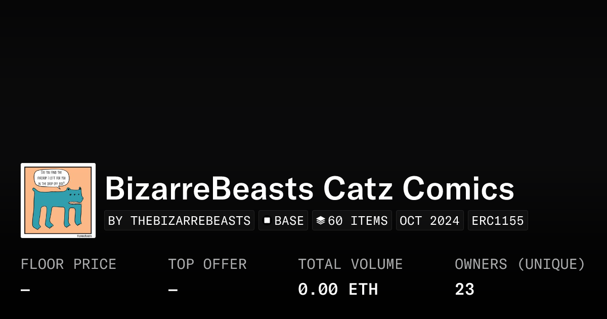 BizarreBeasts Catz Comics - Collection | OpenSea