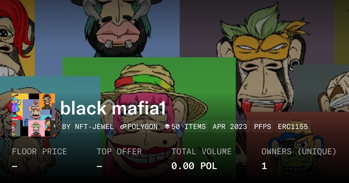 black mafia1 - Collection | OpenSea