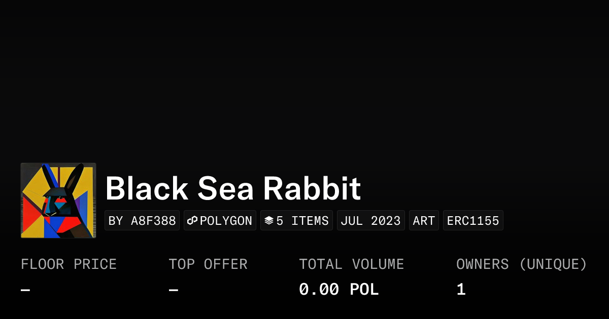 Black Sea Rabbit - Collection | OpenSea