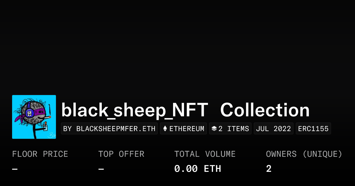black_sheep_NFT Collection - Collection | OpenSea