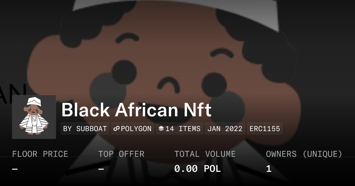 Black African Nft - Collection | OpenSea