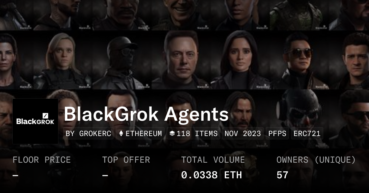 BlackGrok Agents - Collection | OpenSea